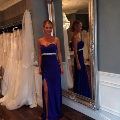 Ulass 2016 Long Prom Dresses Sweetheart Sleeveless Backless Sashes ...